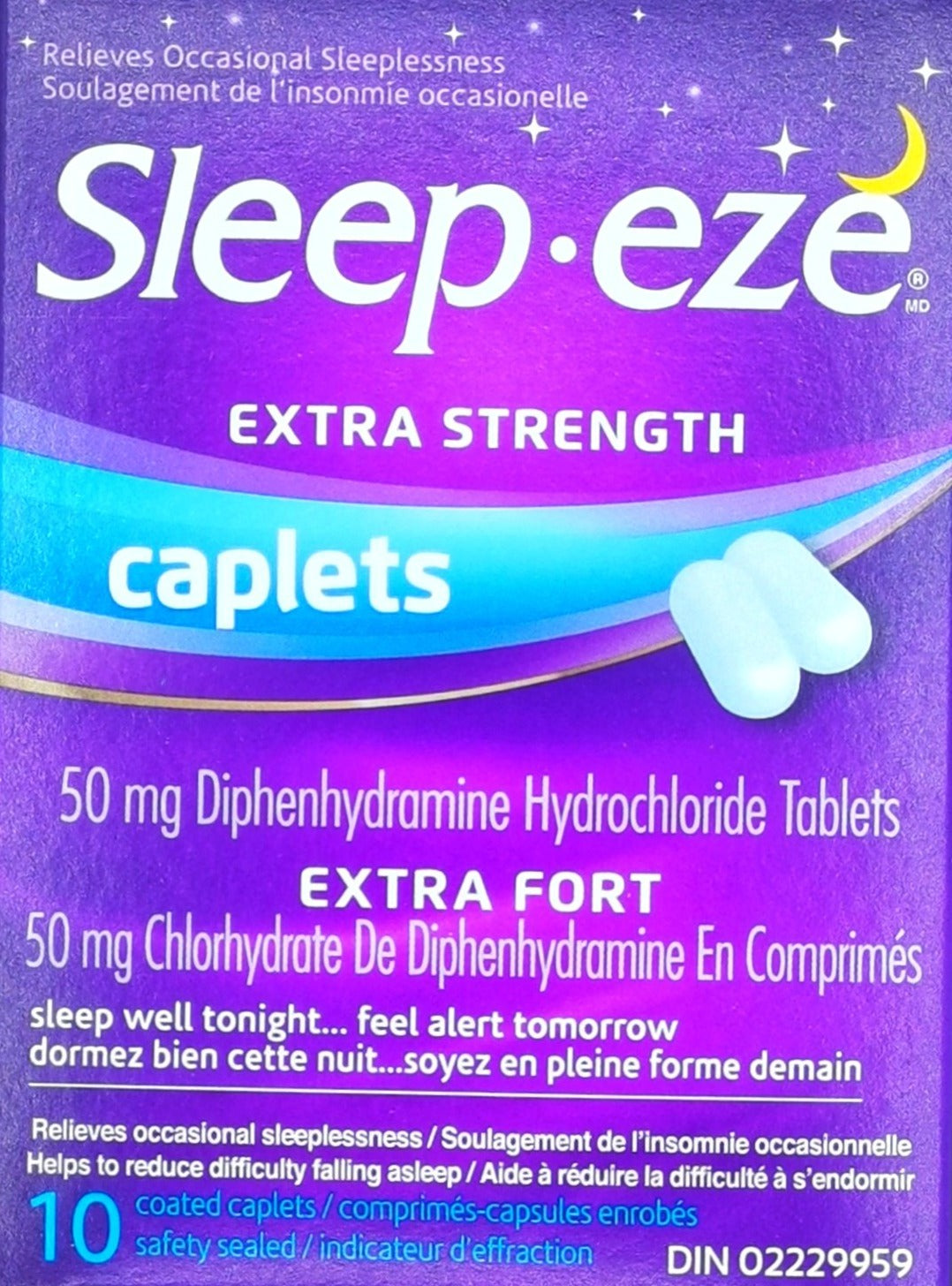 Sleep-eze Extra Strength Caplets 50mg 10ct – CC Group Trading