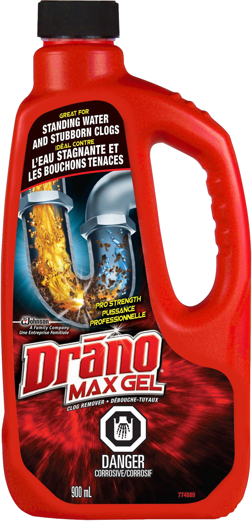 Drano Max Gel 900ml Pro Strength – CC Group Trading